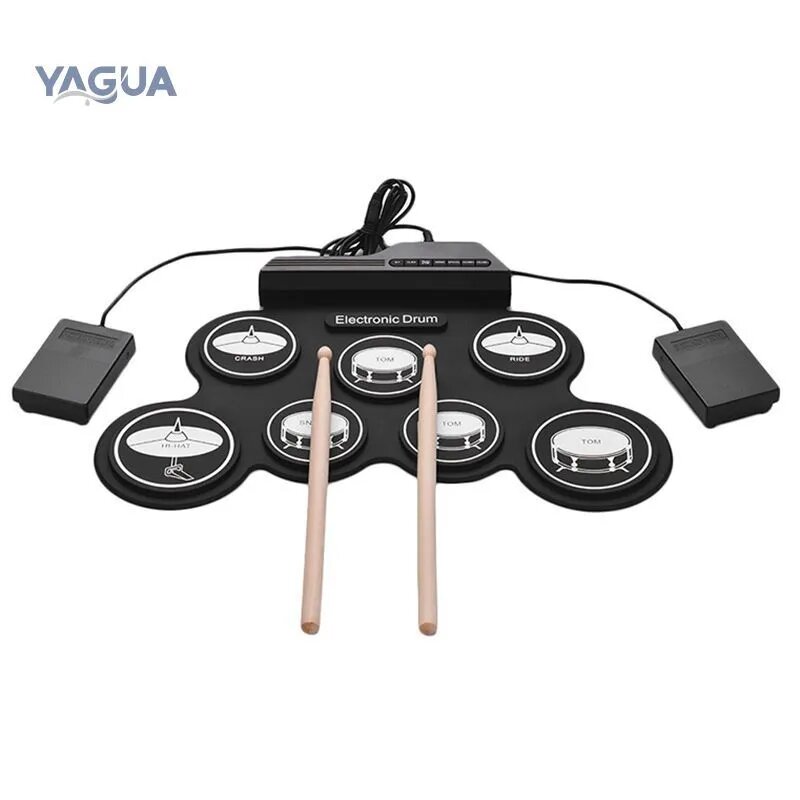 Электронный барабан / барабанная установка детская гибкая