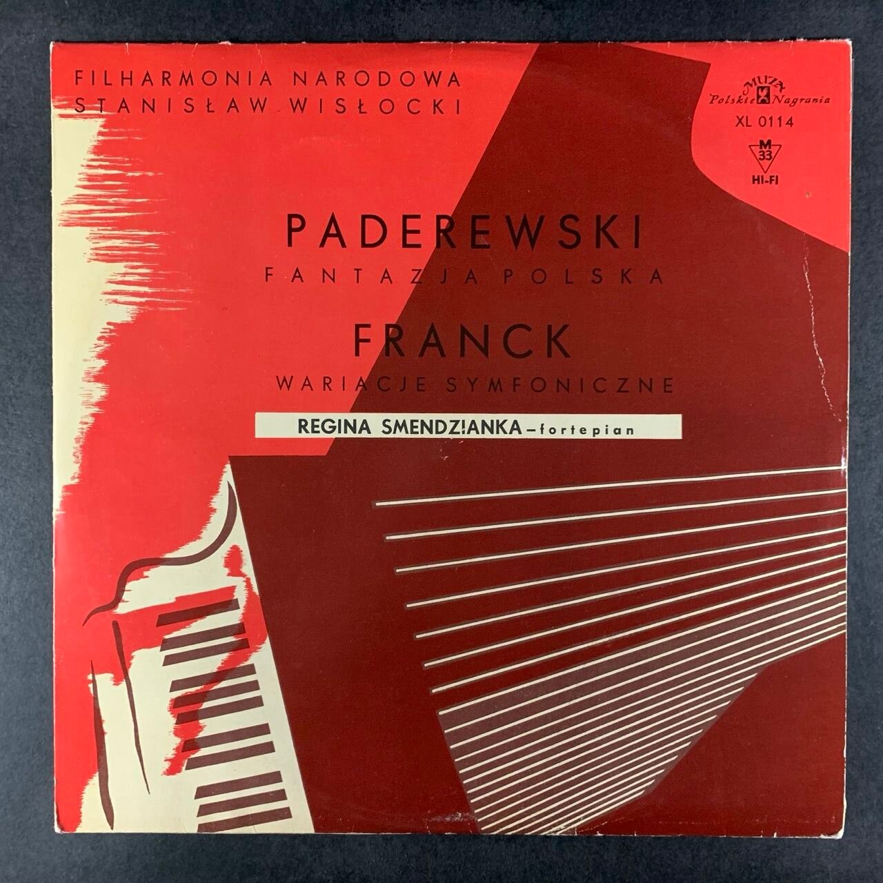 I. J. Paderewski / C. Franck / F. Chopin - Regina Smendzianka - Fantazja Polska / Wariacje Symfoniczne / 3 Walce (б/у виниовая пластинка, LP)