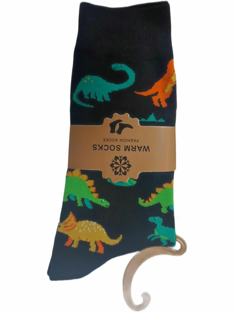 Носки  Носки с принтом, WARM SOCKS, Динозавры