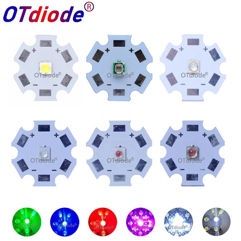 Светодиодные лампочки Blue 460-470nm 3 Вт 3535 SMD 20 шт.