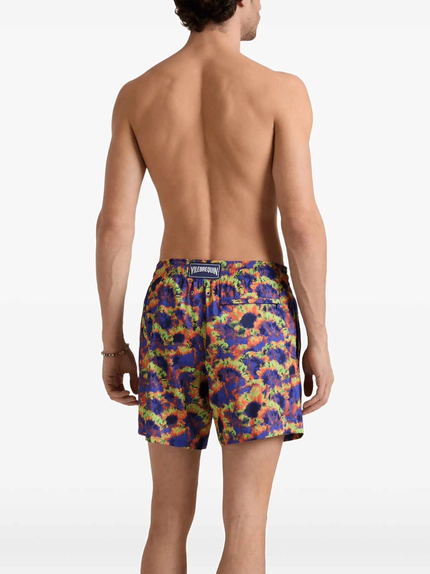 Шорты для плавания Vilebrequin Sunflower-print packable swim shorts, размер 46, розовый/разноцветный — фото 1