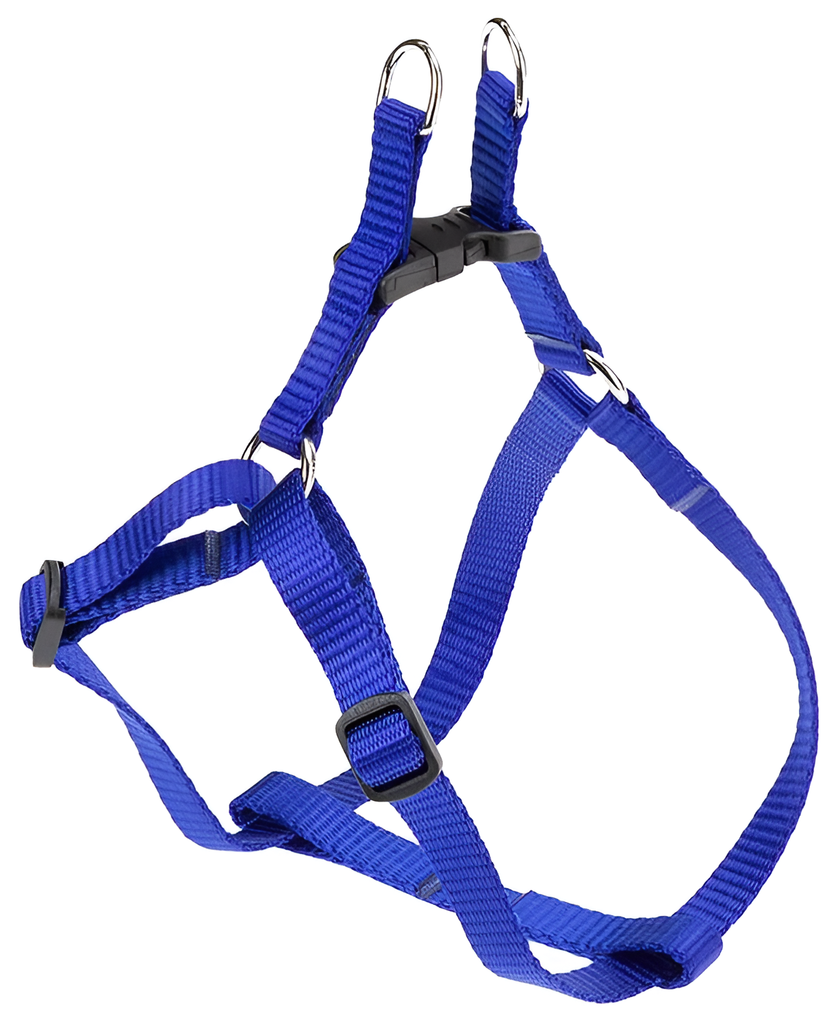 Шлейка для собак Ferplast Easy Medium, нейлоновая, быстросъемная, прогулочная, синий цвет