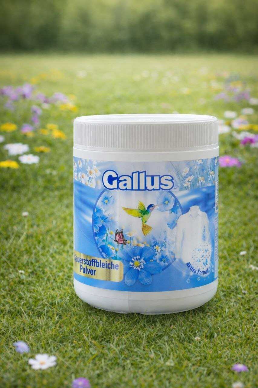 Кислородный отбеливатель Gallus, для белых тканей, без хлора, концентрат, 600г