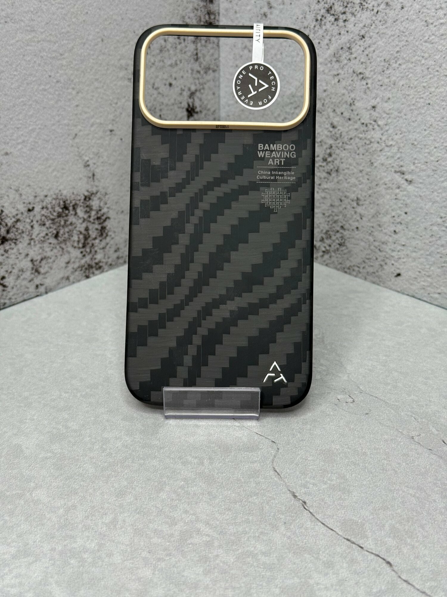 Чехол бамбуковый Airity Bamboo Shadow Orient iPhone 17 Pro Max Misty Shadow Black