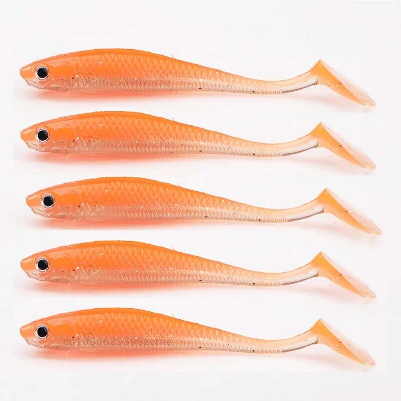 OUZEY 5 шт. мягкая силиконовая приманка для рыбалки Shad 6.5см 9.5см