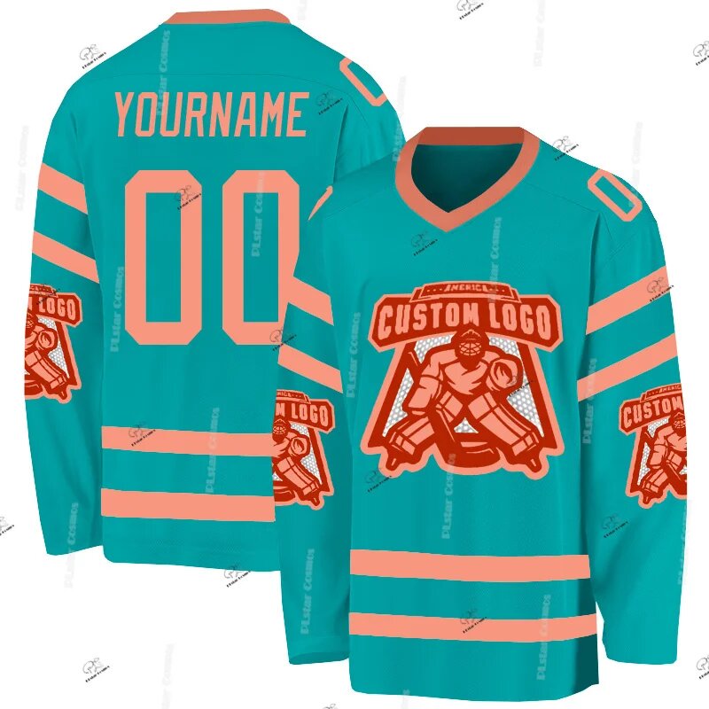 Хоккейная майка с 3D принтом, Size 4XL, Hockey Shirts