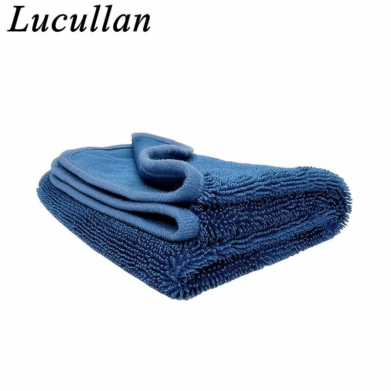 Синее микрофибровое полотенце 40x60 см Lucullan