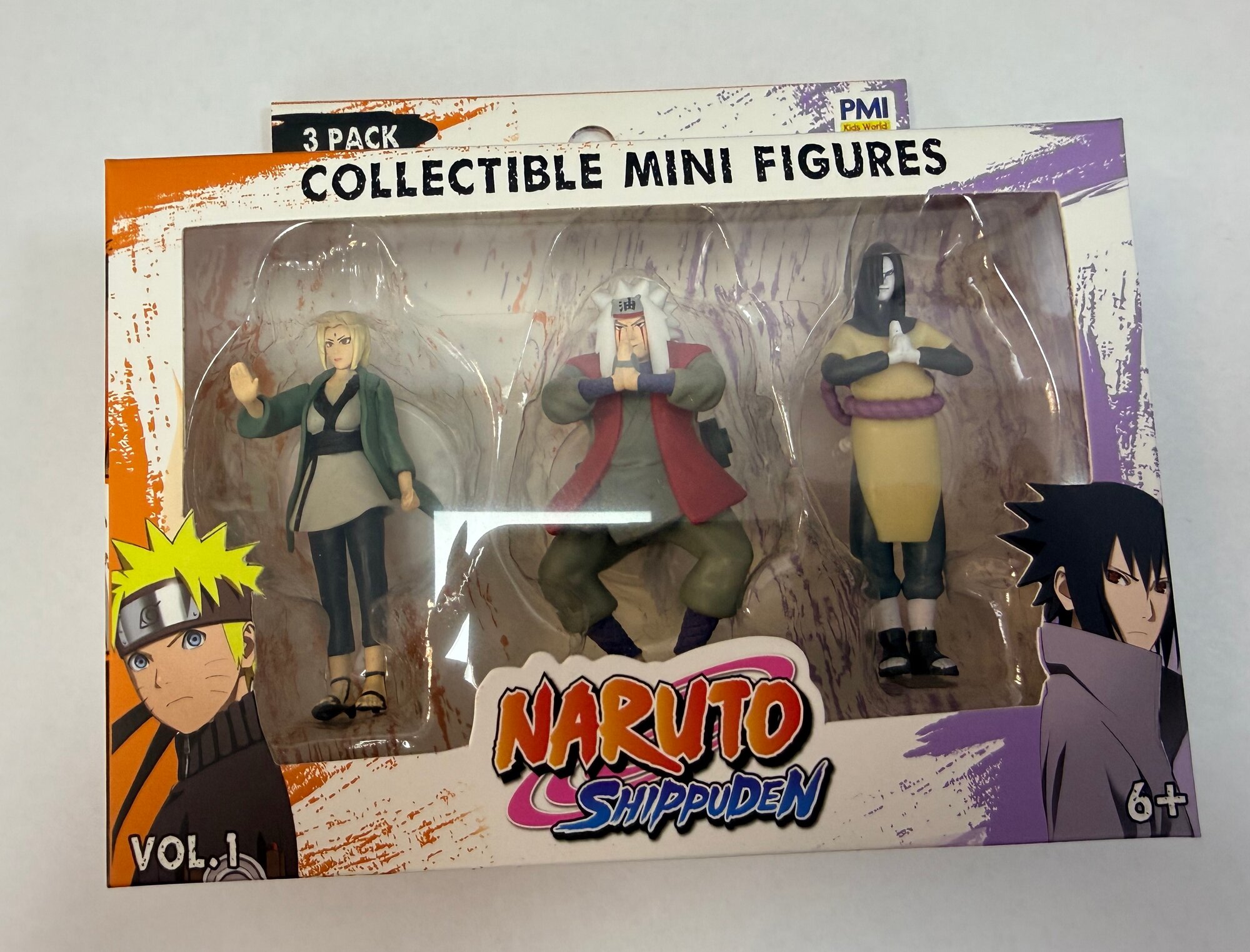 Набор фигурок PMI Naruto 3шт 2 pack NSH2021, пластик, от 3х лет