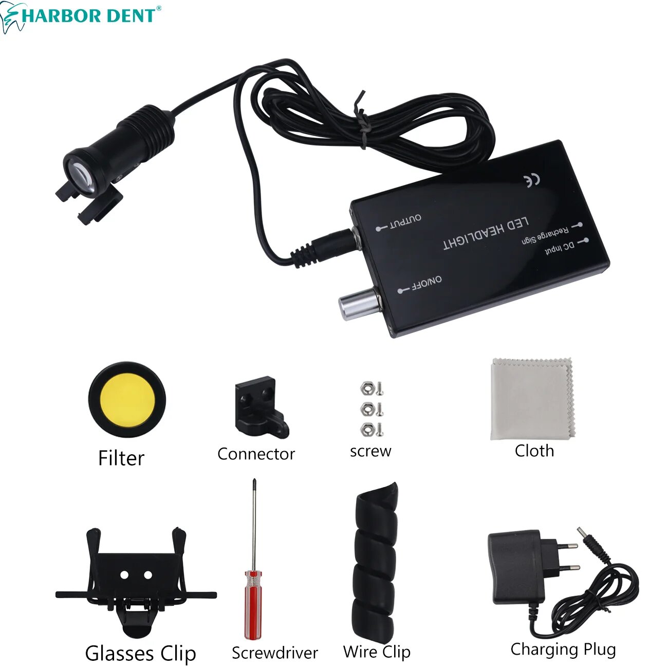 Стоматологическая лупа с подсветкой Harbor Dent, EU Plug