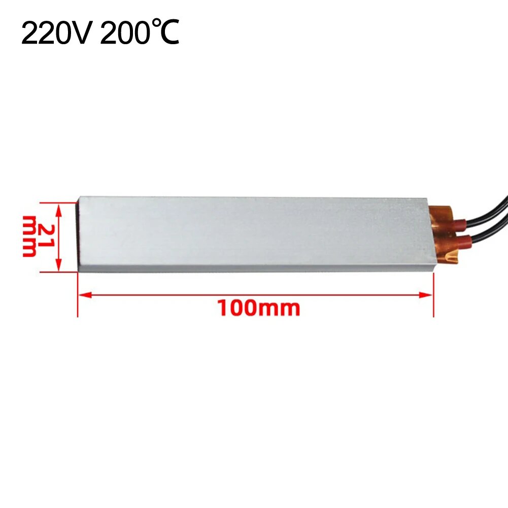 Нагревательная пластина PTC 220V 200°C, 100x21mm, Цвет: 7