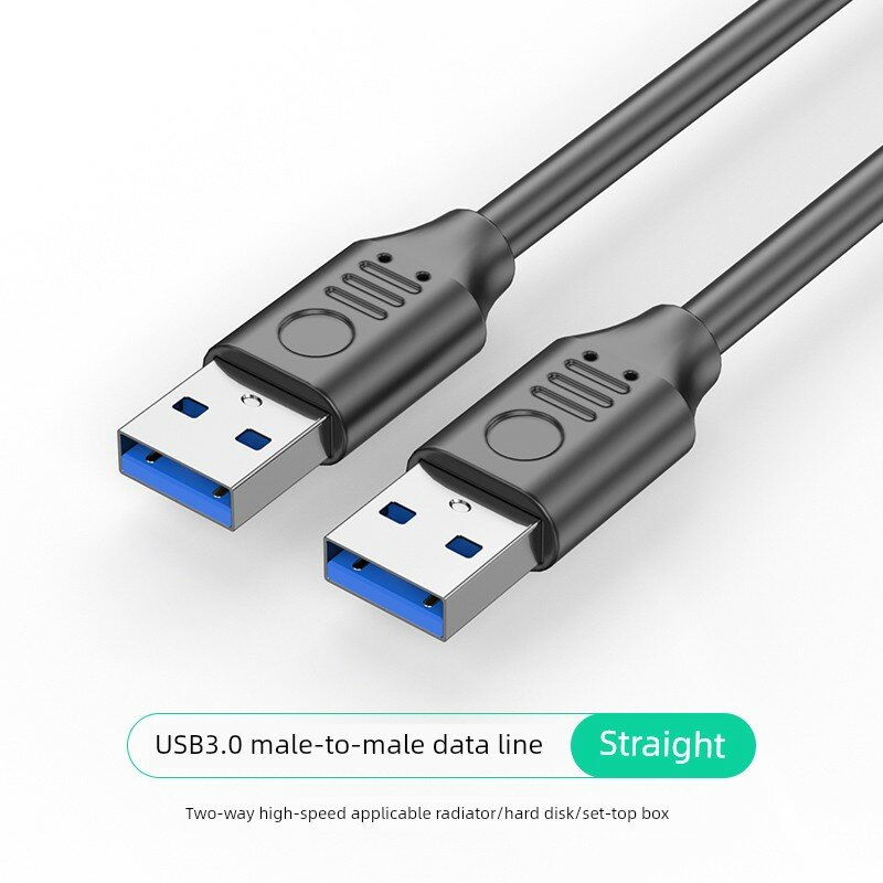 Futai двусторонний USB3.0 кабель для передачи данных «папа-папа» зарядный кабель компьютер ноутбук радиатор usb2.0/3.0