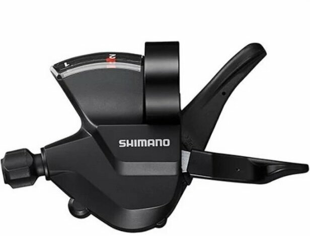 Шифтер Shimano Altus SL-M315-2L, 2 скорости, 1800 мм, с индикатором, без упаковки. Черный