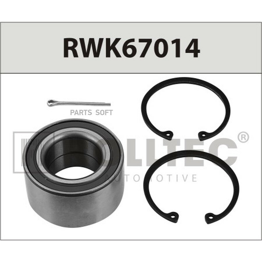 Подшипник ступицы передний 34x67x37 OPEL COMBO C (2001-2011)/ MERIVA A (2003-2010)/ TIGRA B (2004-2009)/ CORSA C (2000-2006) ROLLTEC RWK67014