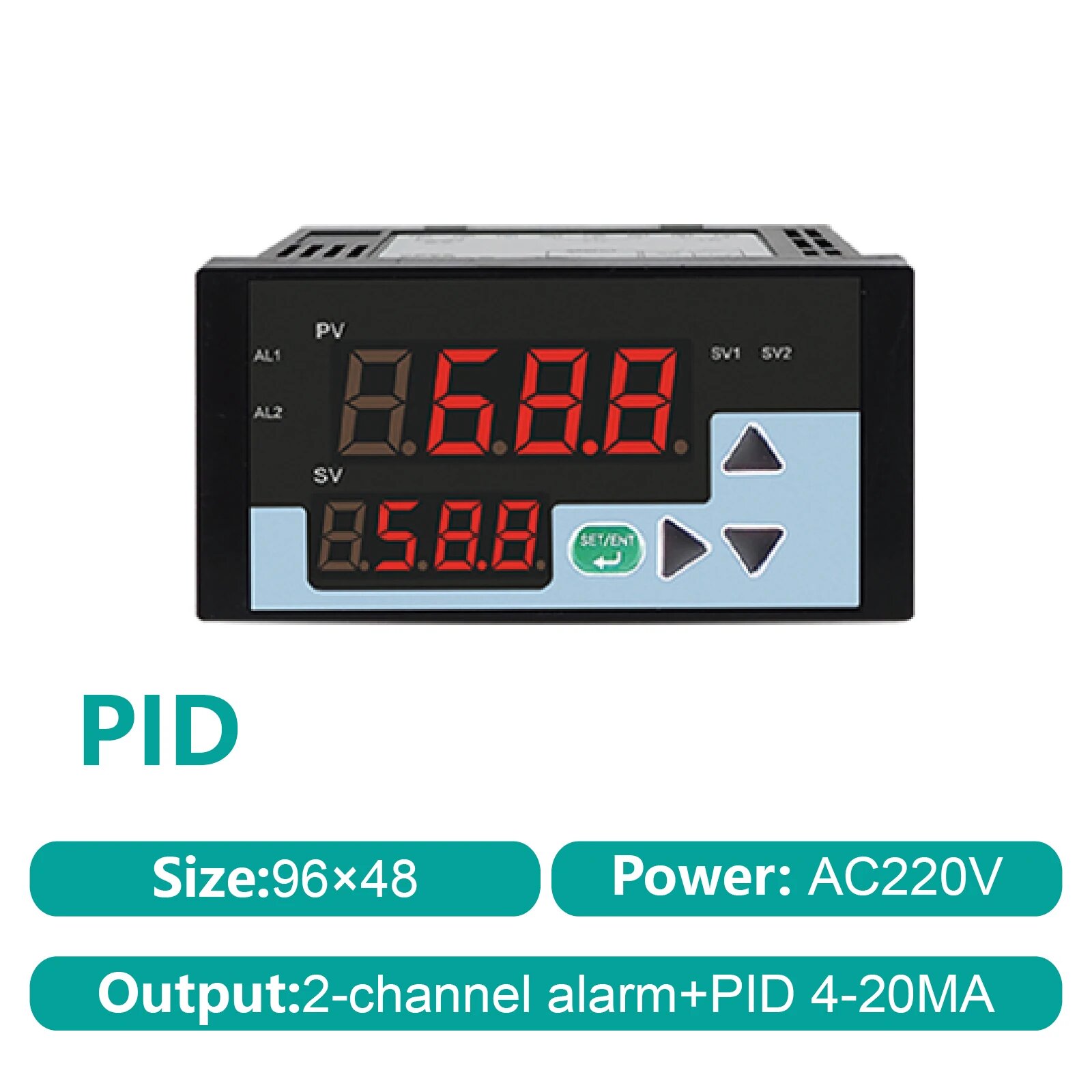 PID-регулятор температуры CERTEON 96x48 AC220V 4-20MA