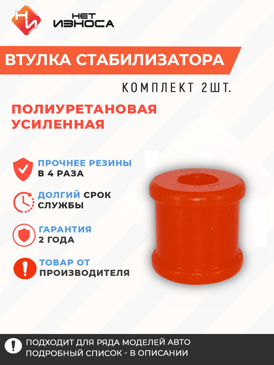 Втулка концевая заднего стабилизатора ID 10mm NB039-2 TOYOTA Land Cruiser