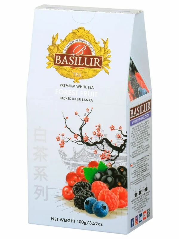 Чай "Basilur" Белый Чай "Со вкусом Лесных Ягод" (100г)