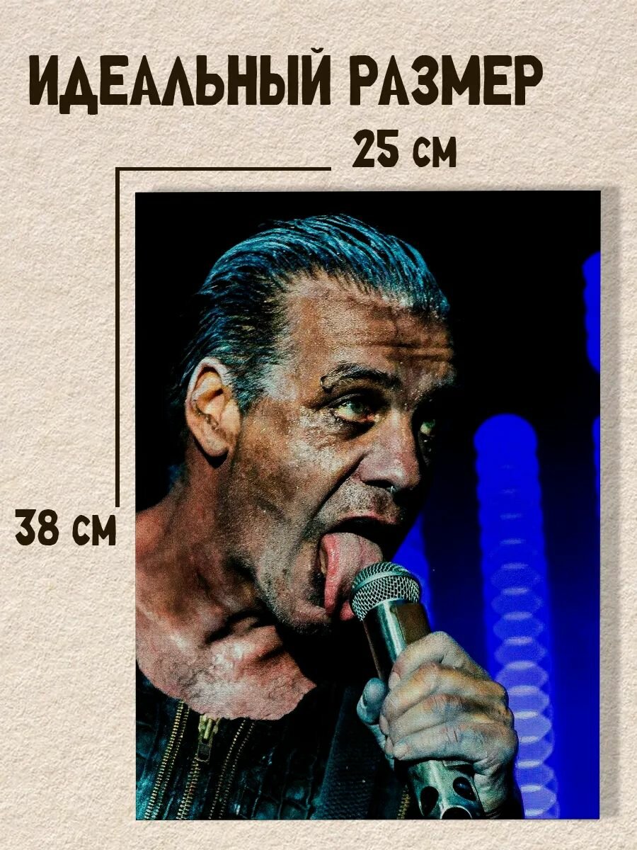 Картина на стену Rammstein, на подрамнике, 1шт, 38х25 размер. — фото 1