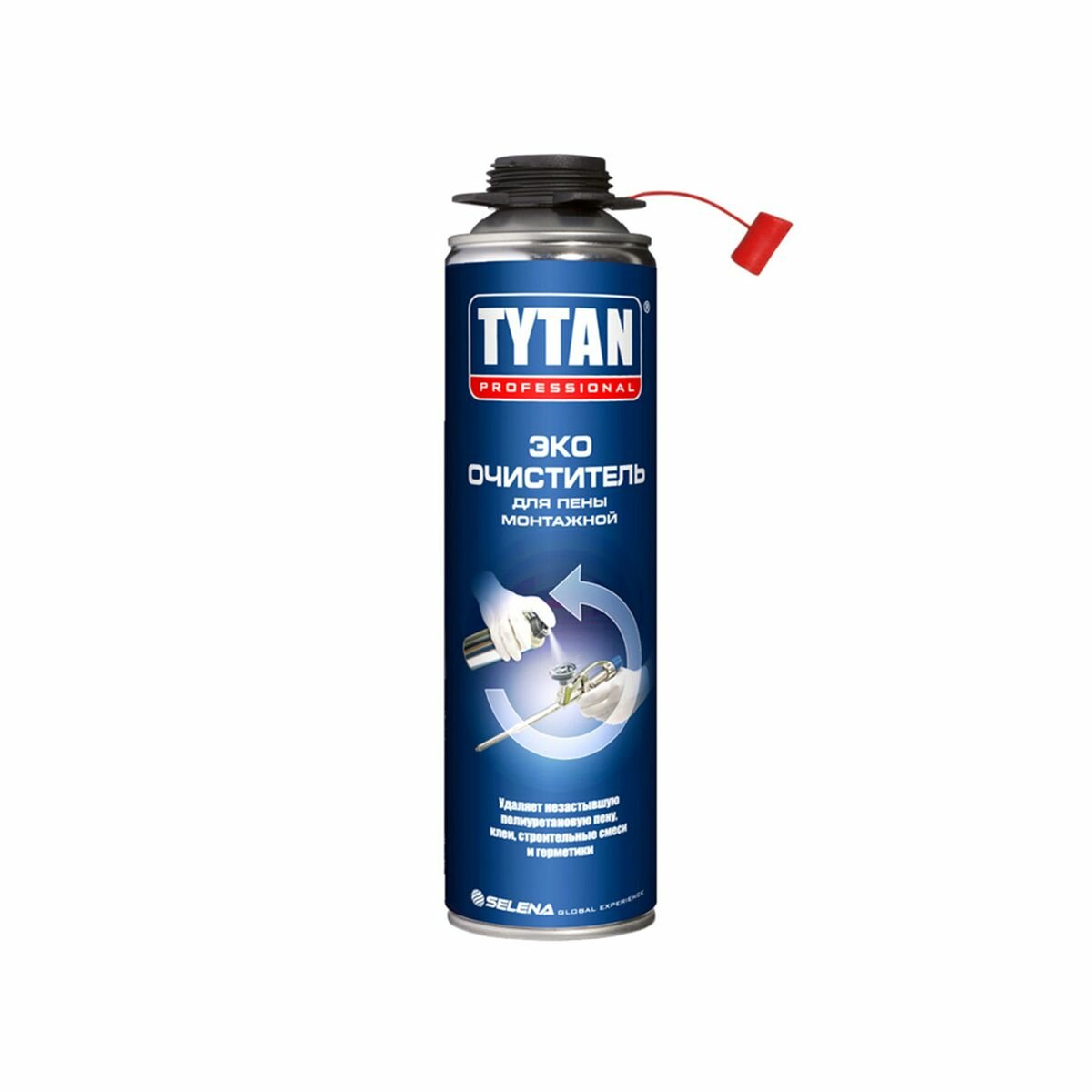 Очиститель монтажной пены Tytan "Professional Eco", 500 мл, безопасный состав 47820