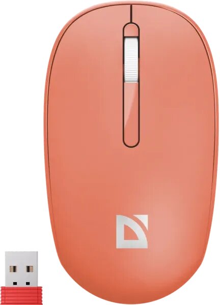 Беспроводная оптическая мышь Smart MM-396 Крас,3к,2.4G+BT,500мАч,1600dpi DEFENDER