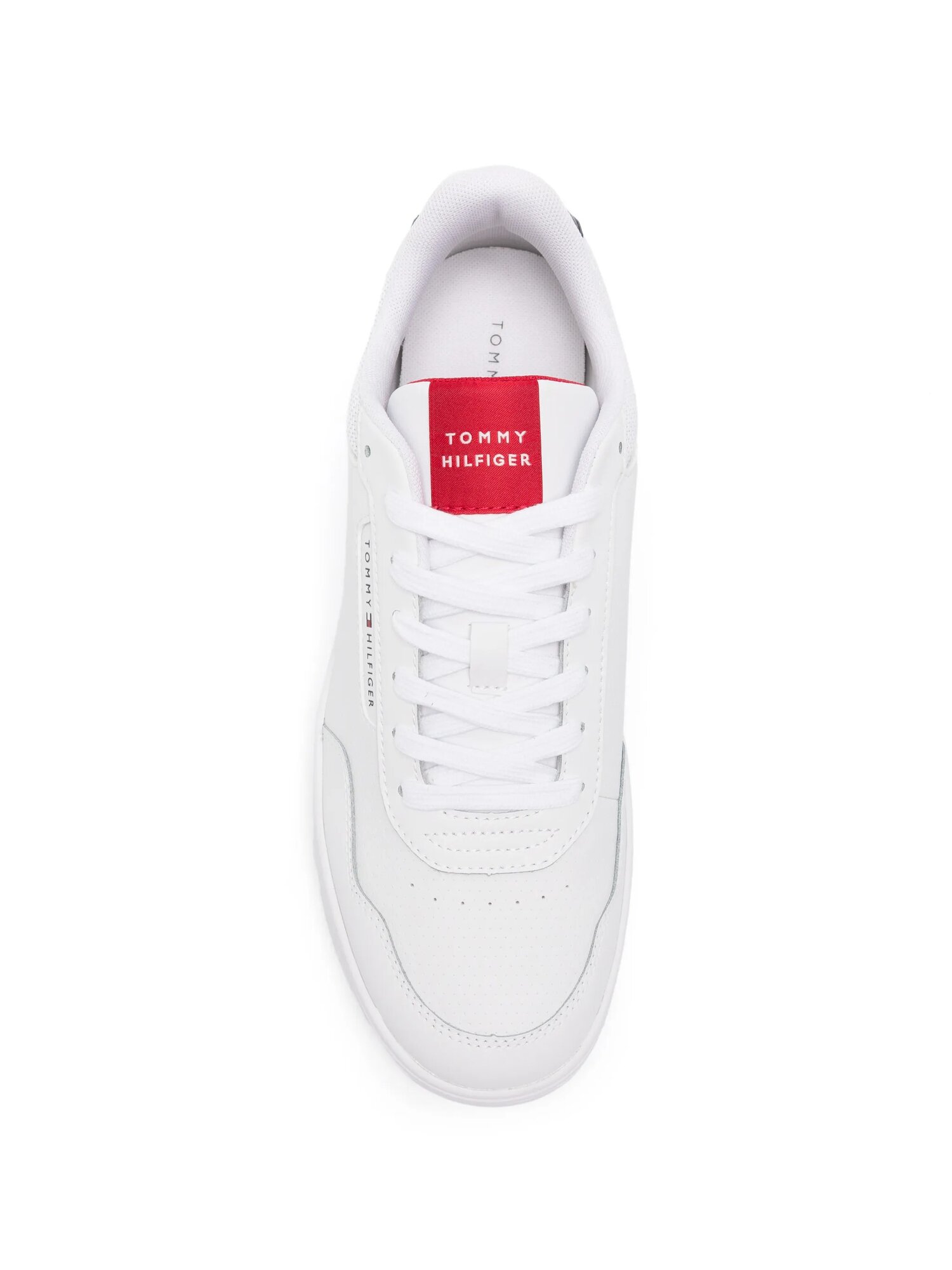 Кроссовки TOMMY HILFIGER Logo-detail sneakers, размер 45 EU, бежевый/белый — фото 1