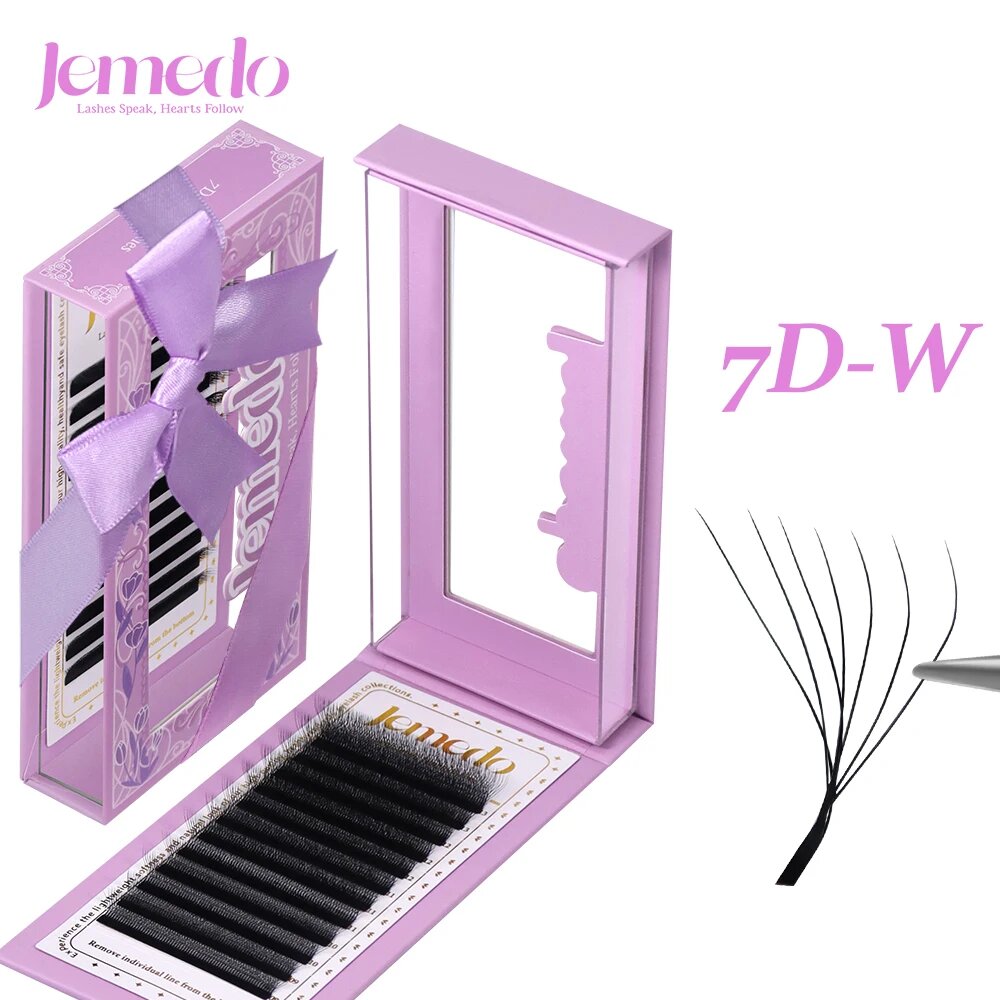 JEMEDO Накладные ресницы 3D/4D/5D/6D/7D M, Mix ( 8-15mm ), 7D W