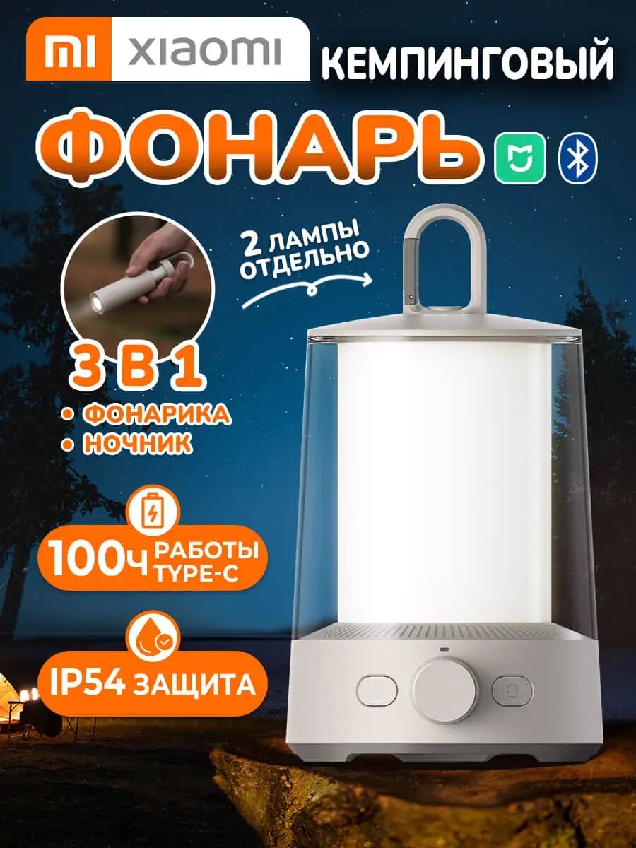 Умный фонарь для кемпинга xiaomi Split Camping Light