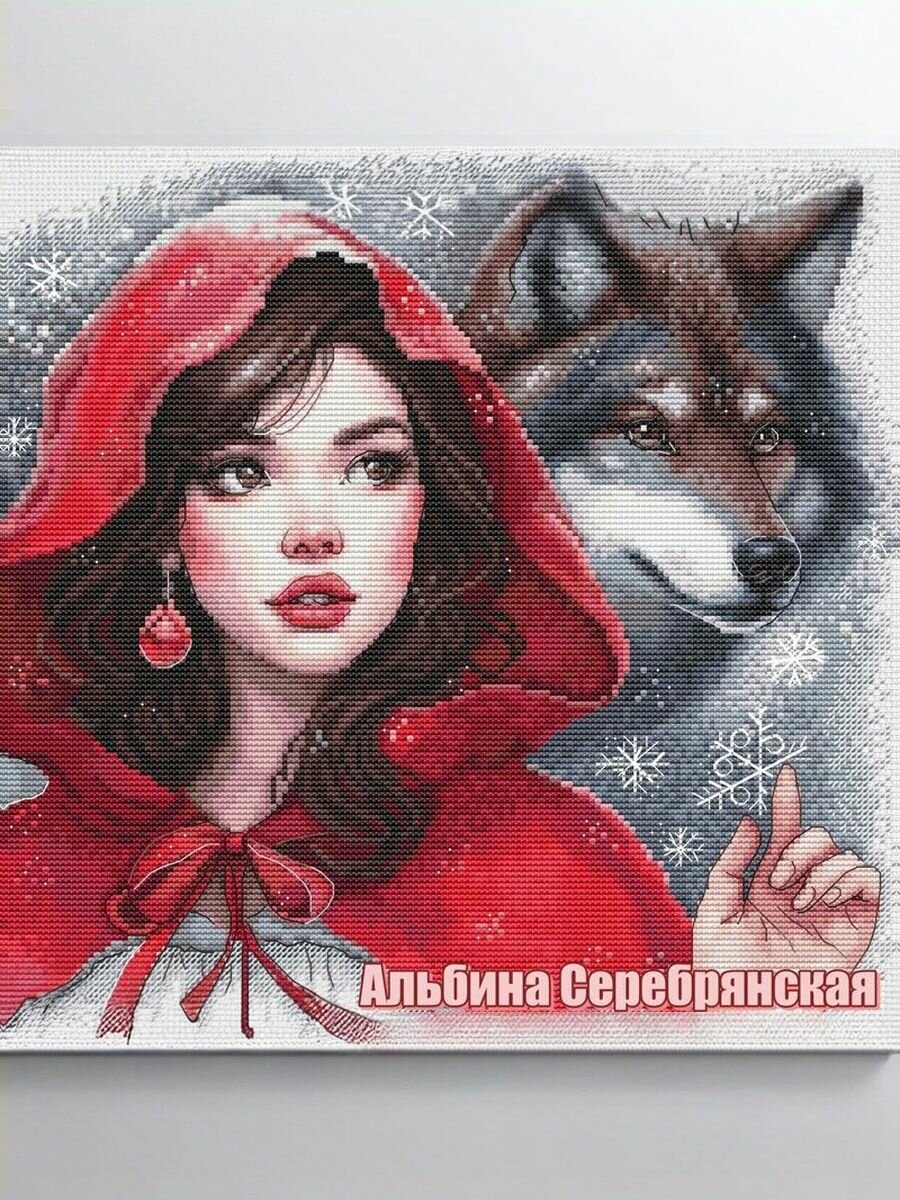 Набор для вышивки Amishop "Little Red Ridin" Копия, 16 CT, 159 x 156 стежков, 36 цветов