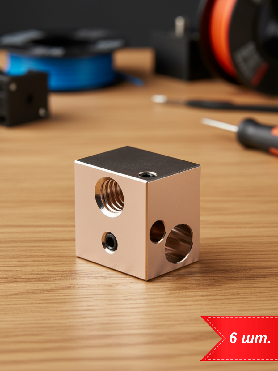 Нагревательный блок E3D V5 медный для 3D-принтеров Anycubic (6 шт.)