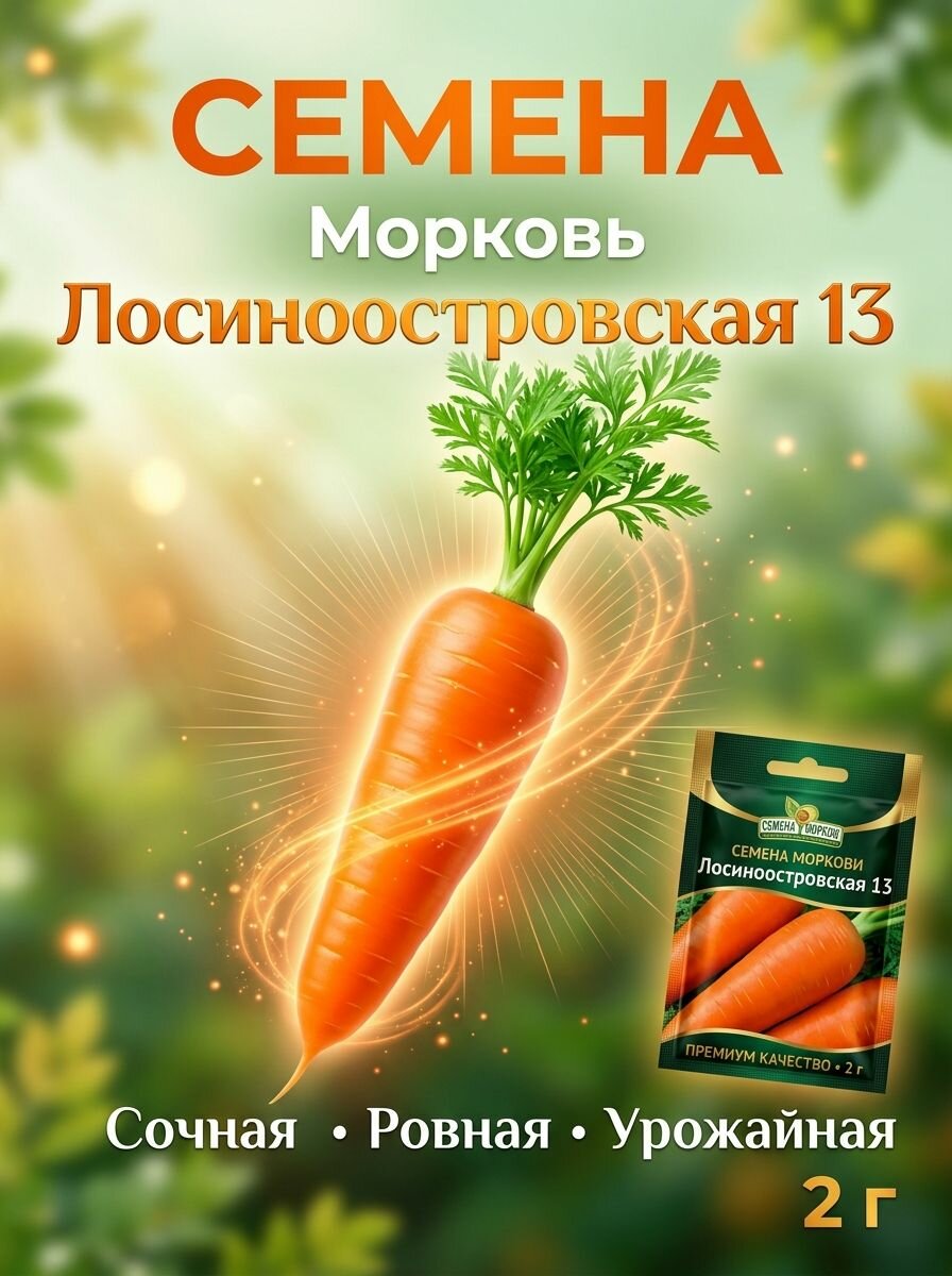 Семена Моркови Лосиноостровская 13