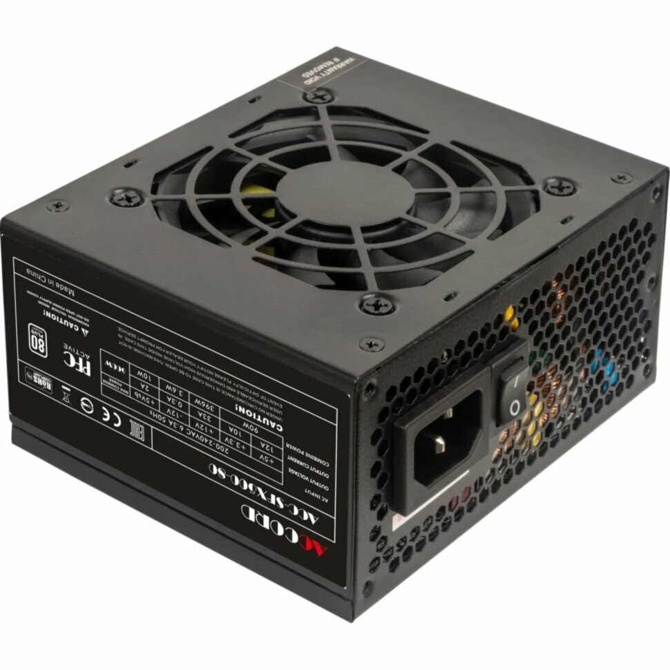 Блок питания Accord SFX 500W ACC-SFX500-80 (20+4pin) APFC 80mm fan 3xSATA, 2451898