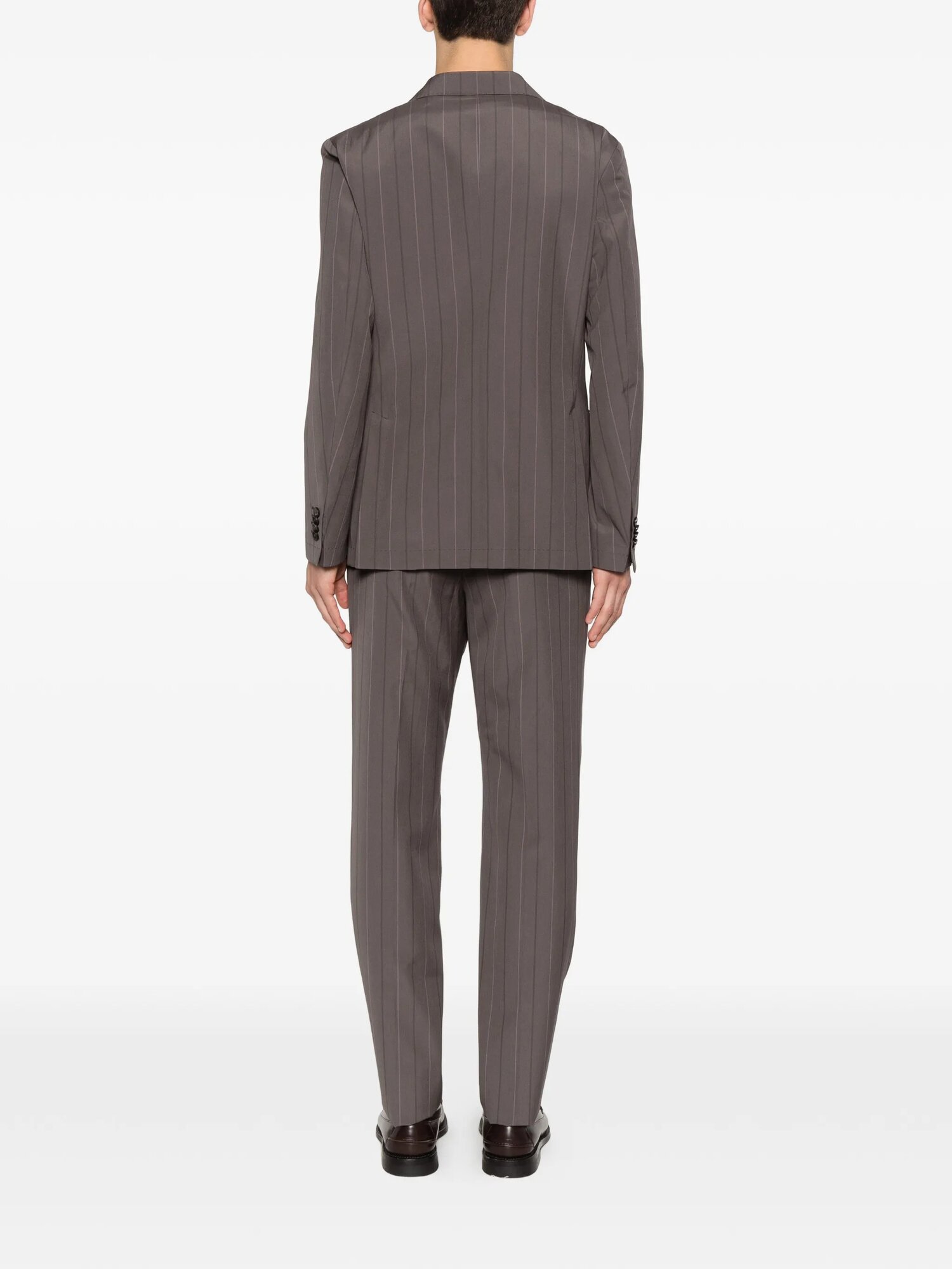 Комбинезон Manuel Ritz Pinstripe single-breasted suit, размер 56, brown — фото 1