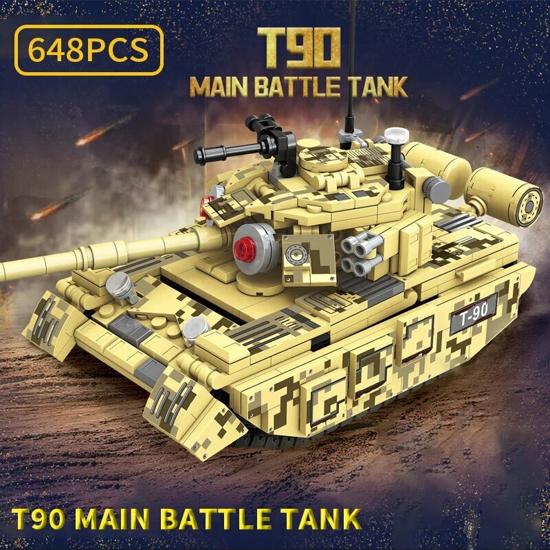 Конструктор TINSOL Танк 648 шт. T90