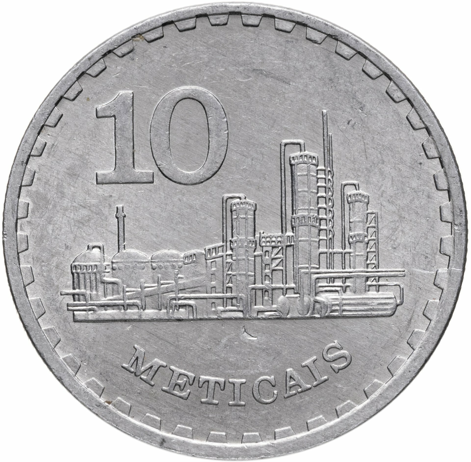 Мозамбик 10 метикалов (meticais) 1986