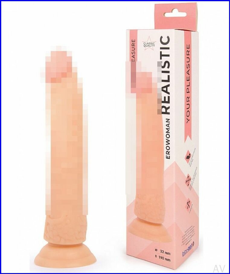 Качественный фаллоимитатор, 19.1см Erowoman