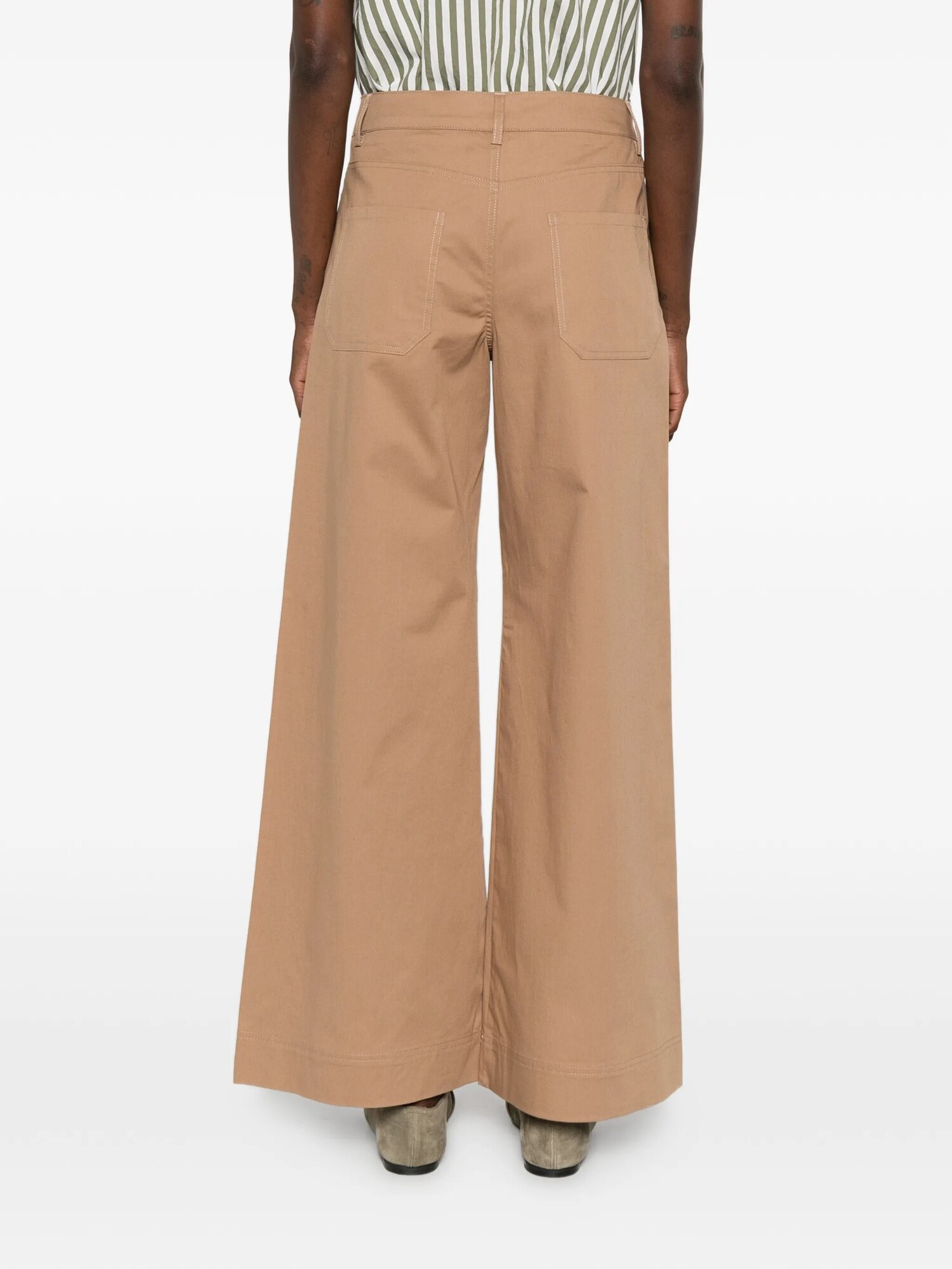Брюки Marella Belt-loops trousers, размер 42, brown — фото 1