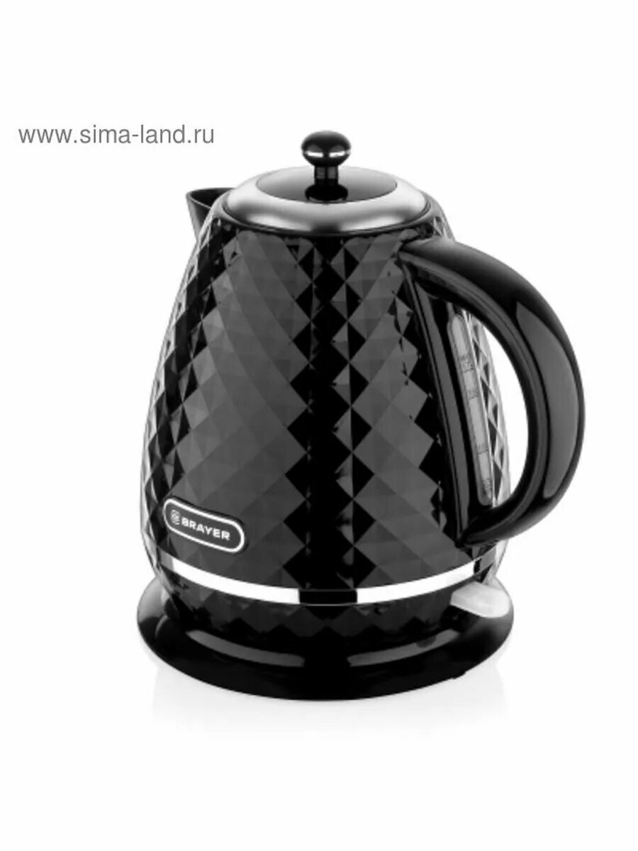 Чайник электрический BR1008BK, 1.7 л, 2200 Вт