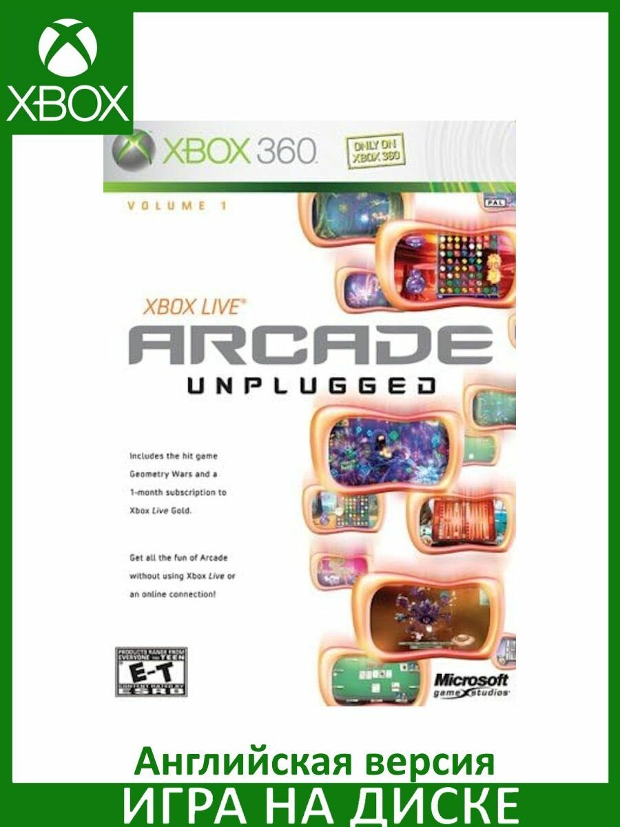 Игра Arcade Unplugged (Volume 1) Xbox 360 Диск Английская версия