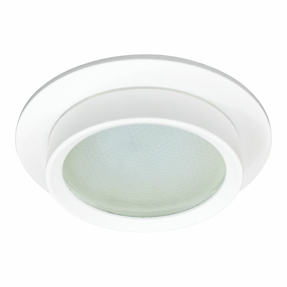 Светильник потолочный точечный встраиваемый GX53 круг белый IP44 DL504 (2шт) Feron 51101