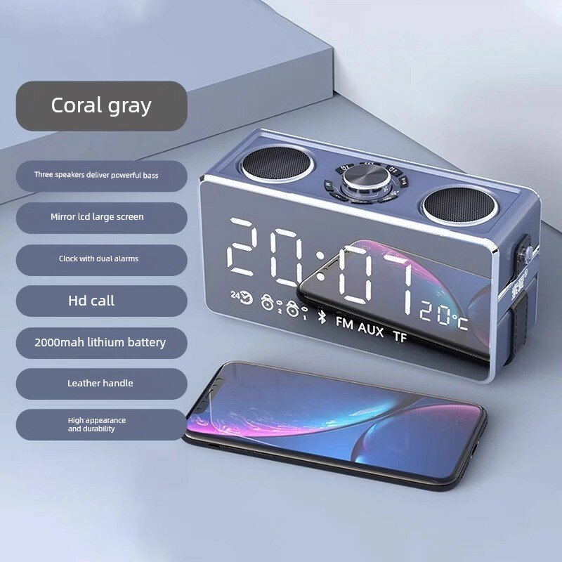 Беспроводная Bluetooth-колонка Sony Ericsson S18 с функцией умного будильника, аудиосистемой и сабвуфером для улицы,