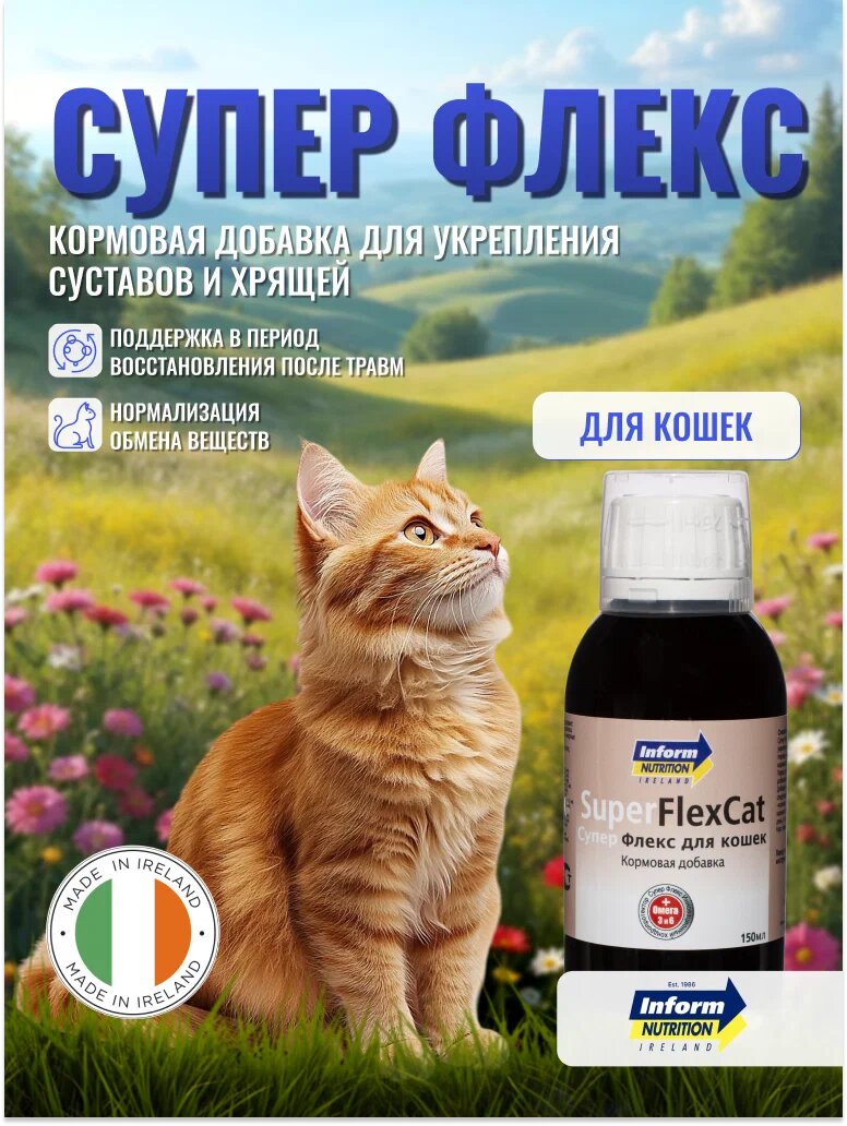 Кормовая добавка Inform Nutrition SuperFlex для кошек 150 мл — фото 1