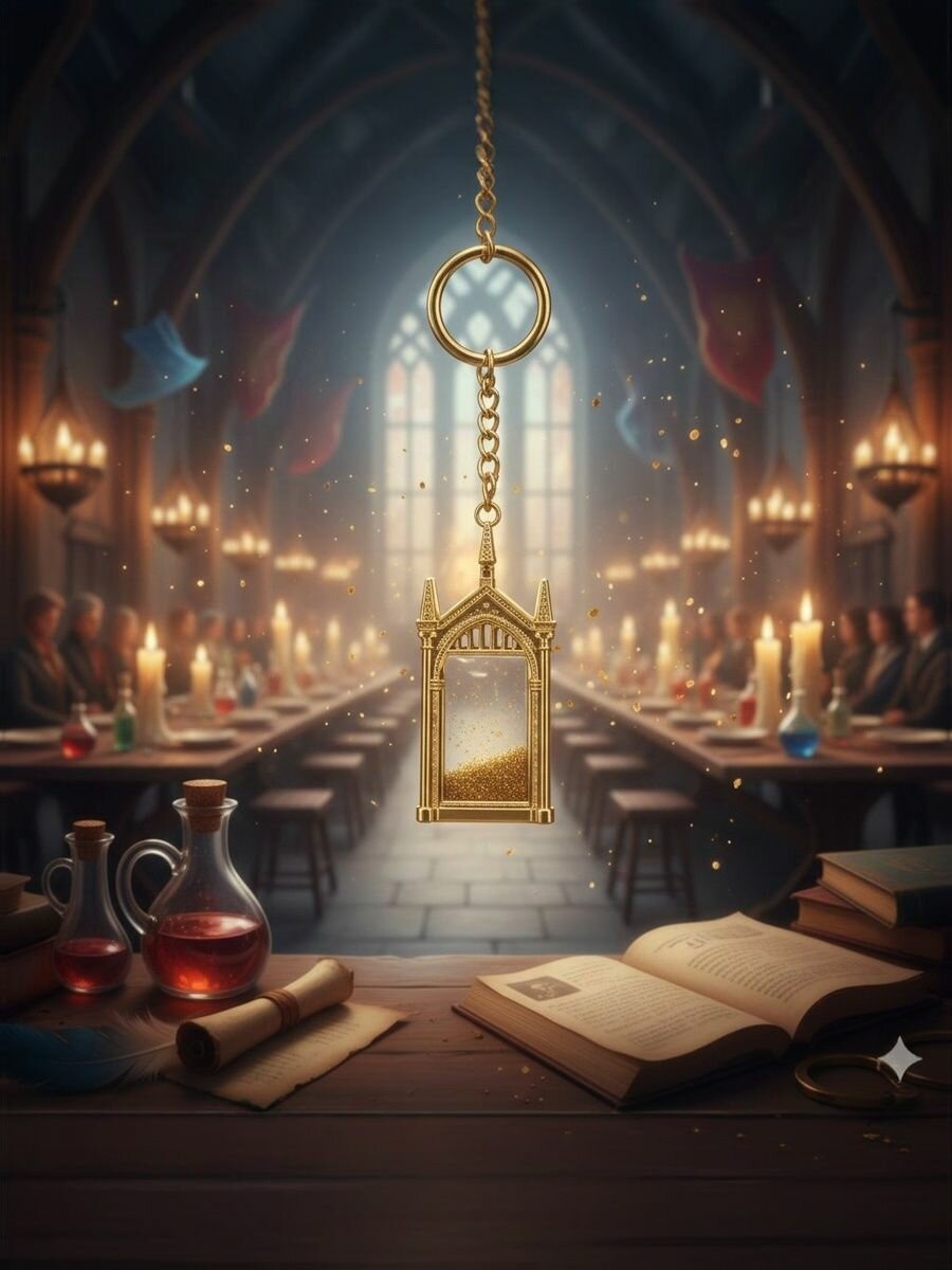 Гарри Поттер / Harry Potter Зеркальный брелок Зеркало Еиналеж с эффектом пересыпки внутри