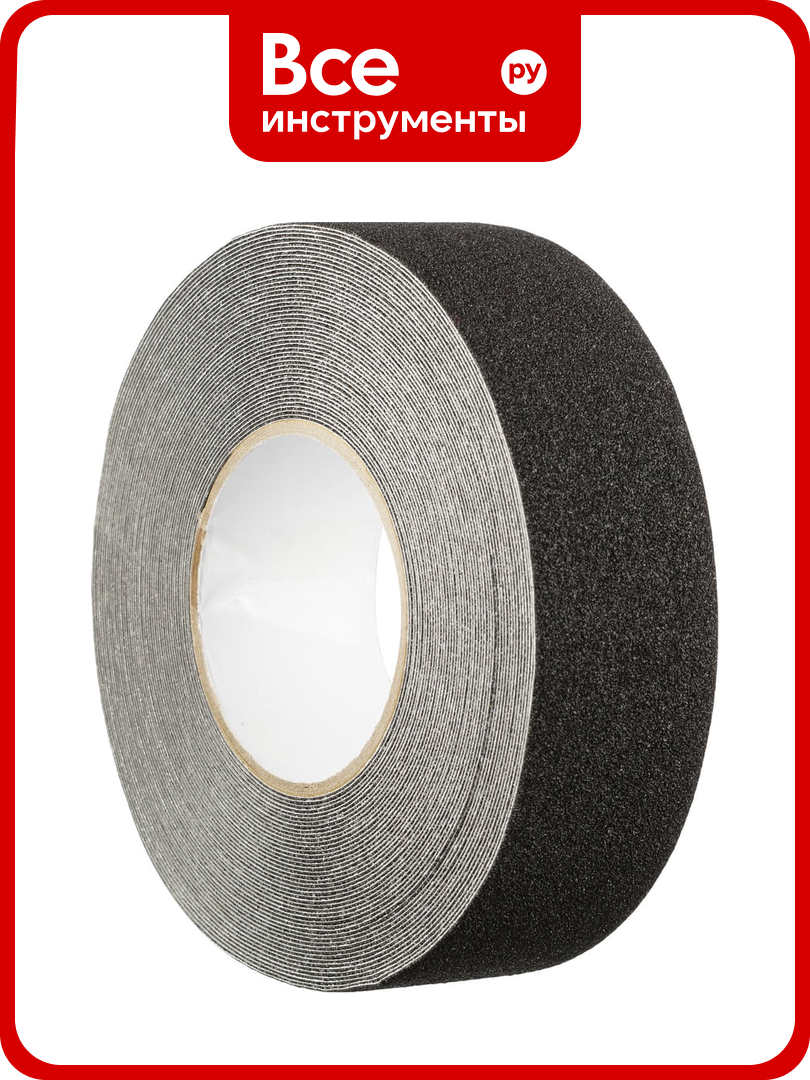 Противоскользящая лента абразив 60 Grit, черная, износостойкость 250 тыс. шагов, 50 мм x 18,3 м Mehlhose GmbH MASR050183