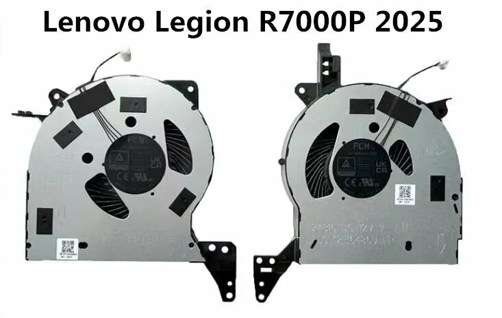 4-контактный вентилятор CPU+GPU 12V для Lenovo Legion R7000P irx10 RTX5060/RTX5070, Legion Pro 516irx10 16iax10 16adr10