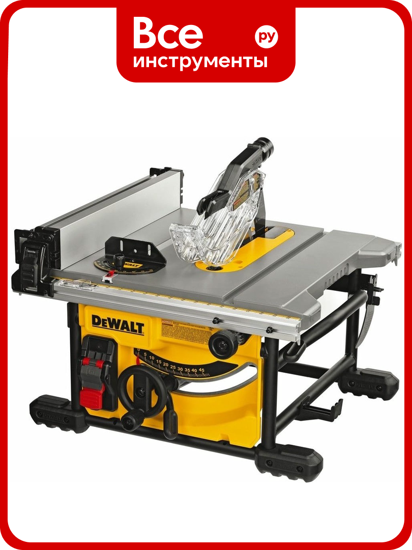 Настольная, 1850, пила 1850 Вт, 5800 об/мин, диск 210x30 мм DEWALT DWE7485-QS, алюминиевый