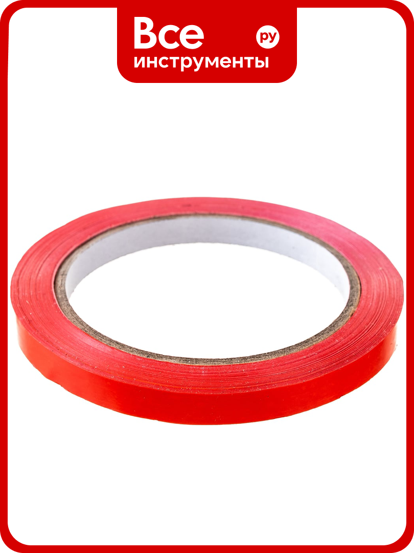 Упаковочная лента PVC Folsen 9ммx66м красная 54мк 0777090, из вторичного