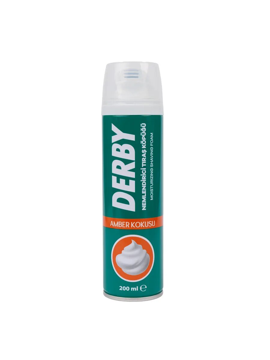 Пена для бритья DERBY Амбра/"Amber", Турция, 200мл, с ароматом амбры