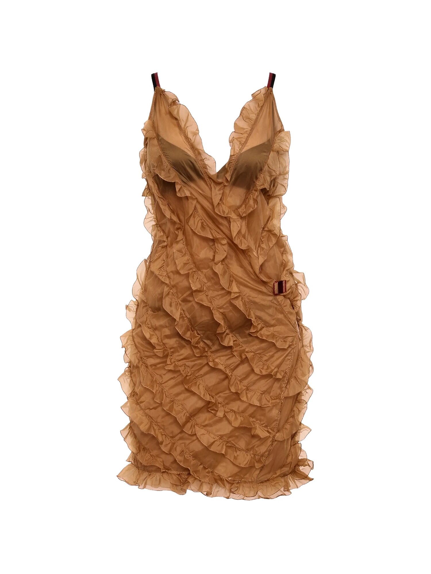 Платье Draped ruffled mini dress