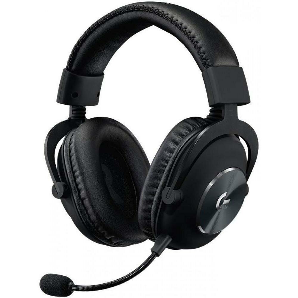 Гарнитура проводная Logitech G PRO X, черный, USB, игровые, 981-000818
