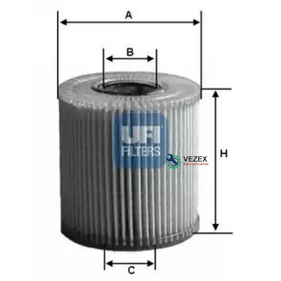 UFI 25.030.00 Фильтр масляный