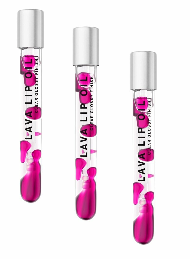 Двухфазное масло для губ Influence Beauty Biphase lip oil «Lava Lip Oil» тон 06 3шт